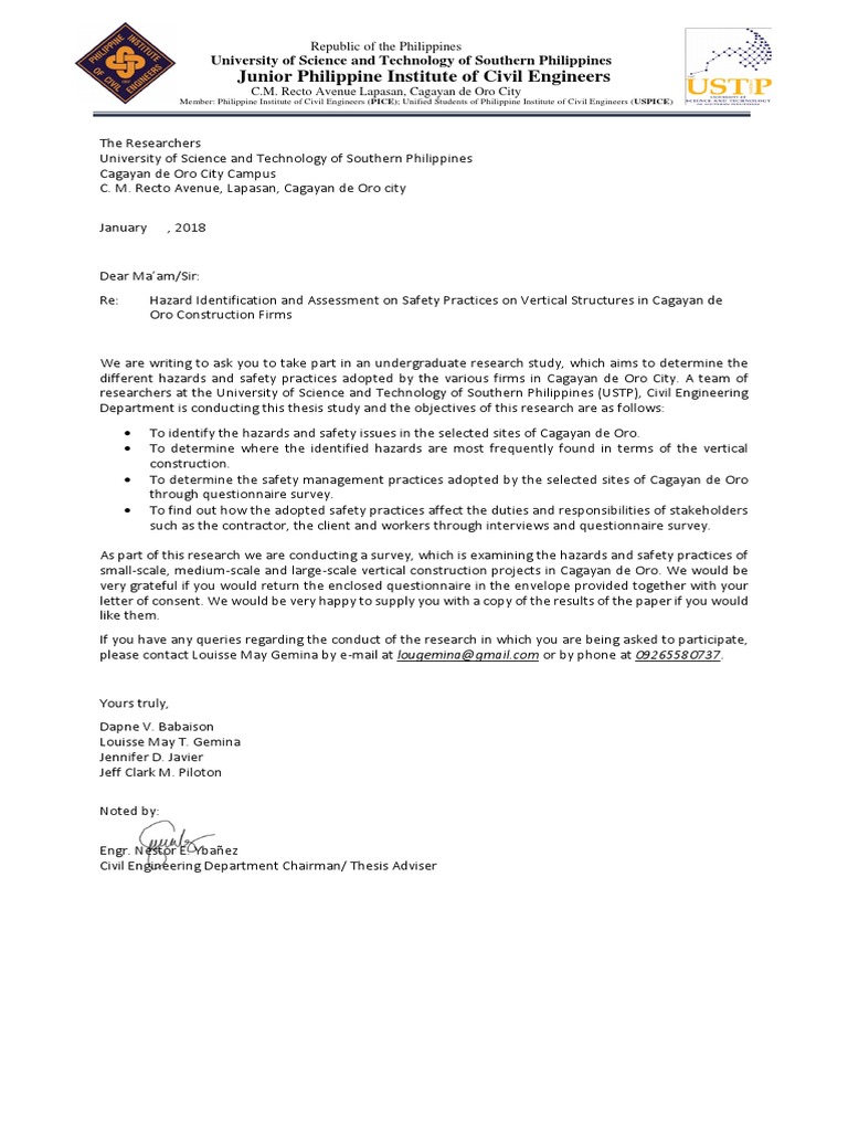Request Letter January PDF | PDF | Civil Engineering | Science