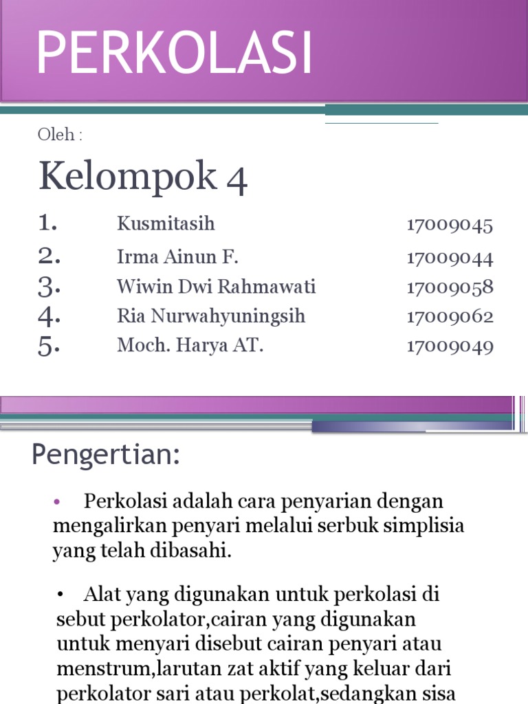 Perkolasi | PDF