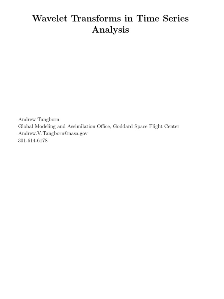 Wavelets 2010 PDF | PDF | Wavelet | Discrete Fourier Transform