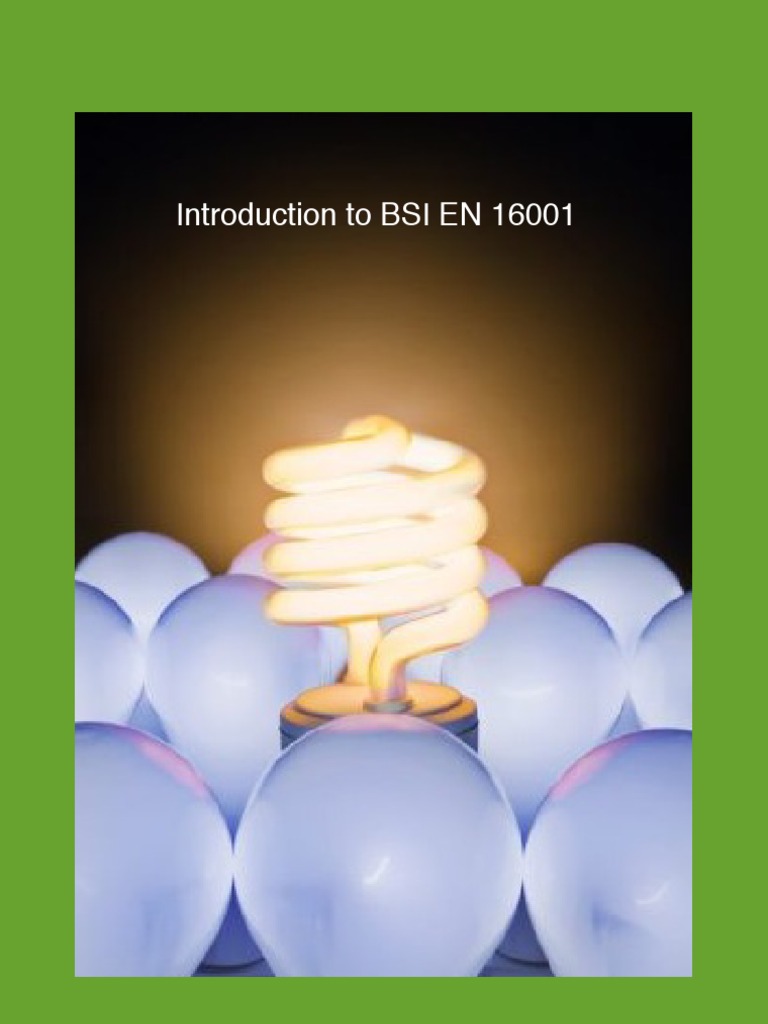 Introduction To en 16001 | PDF | Energy Management | Efficient Energy Use