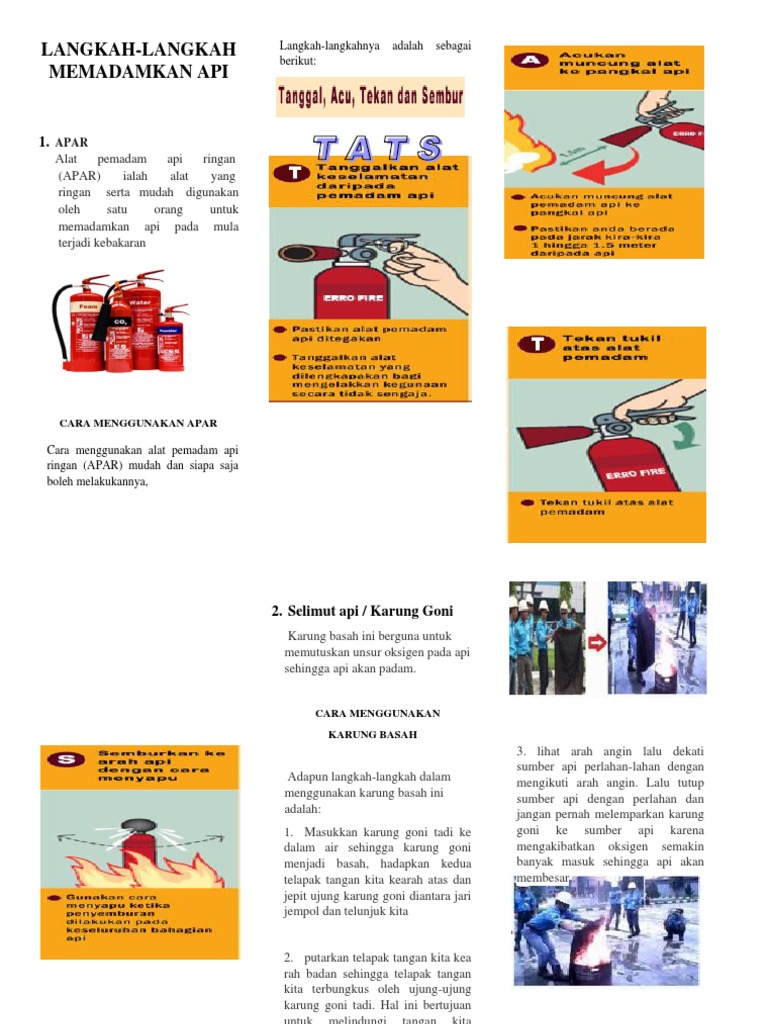 Cara Efektif Menggunakan APAR dan Karung Goni | PDF