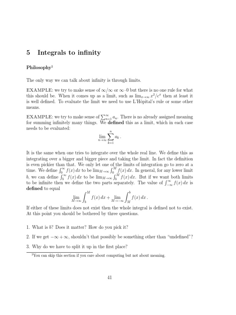 Advanced Calculus: Improper Integrals | PDF | Normal Distribution | Integral