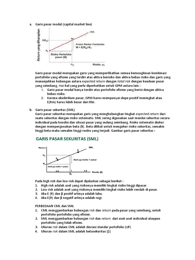 Definisi Dan Perbedaan CML SML | PDF