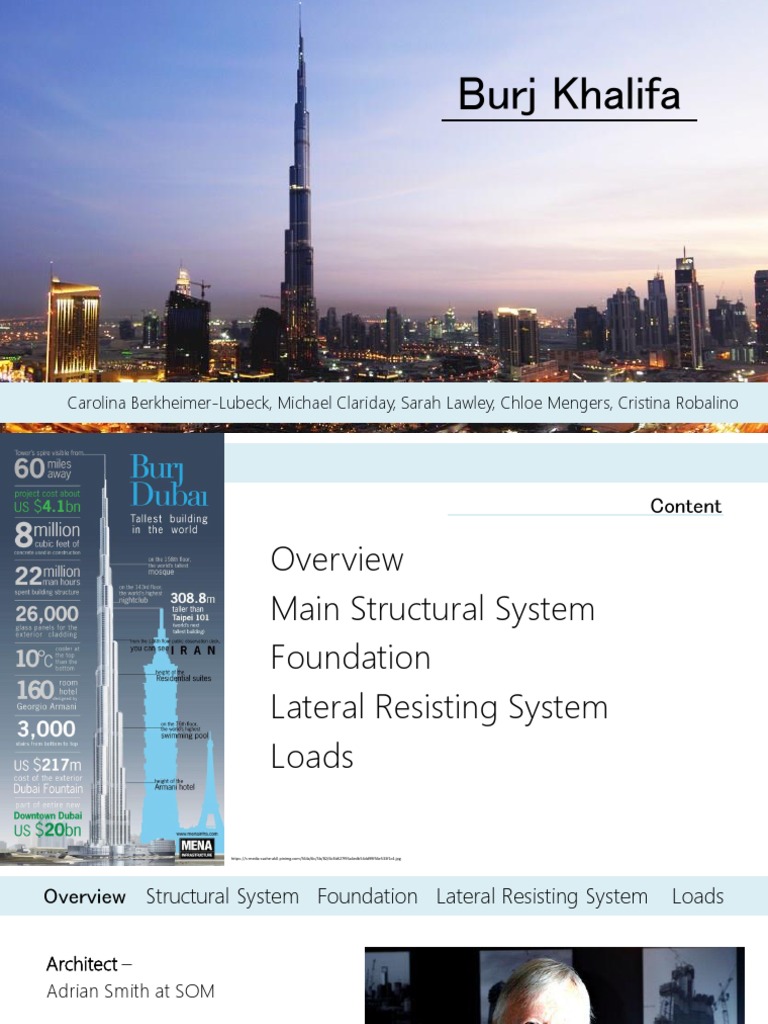 Burj Khalifa | PDF | Concrete | Building Engineering