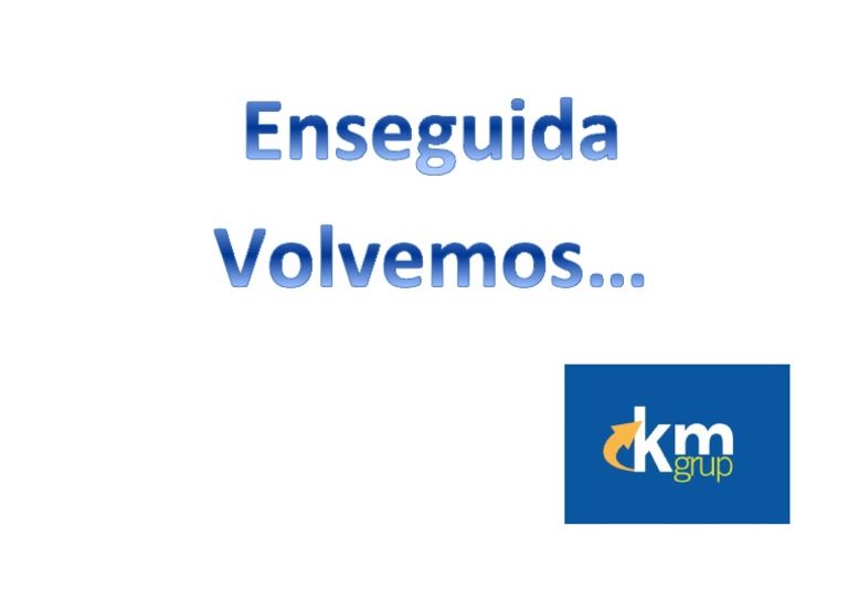 Cartel "Enseguida Volvemos" Con Logo | PDF