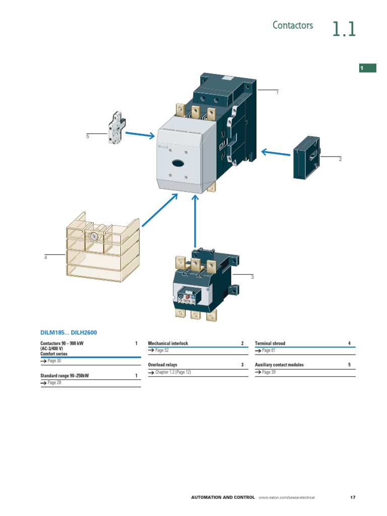 DILM185 Contactors Overview | PDF