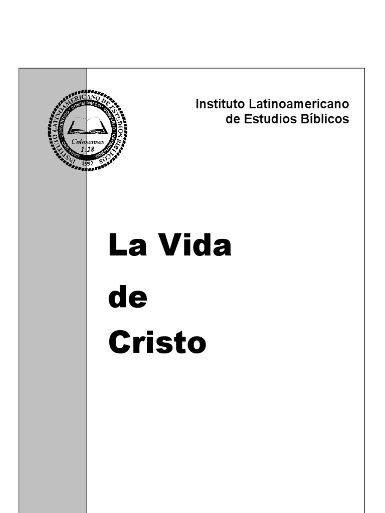 LA VIDA DE CRISTO - Manual PDF | PDF | Evangelio De Lucas | Jesús