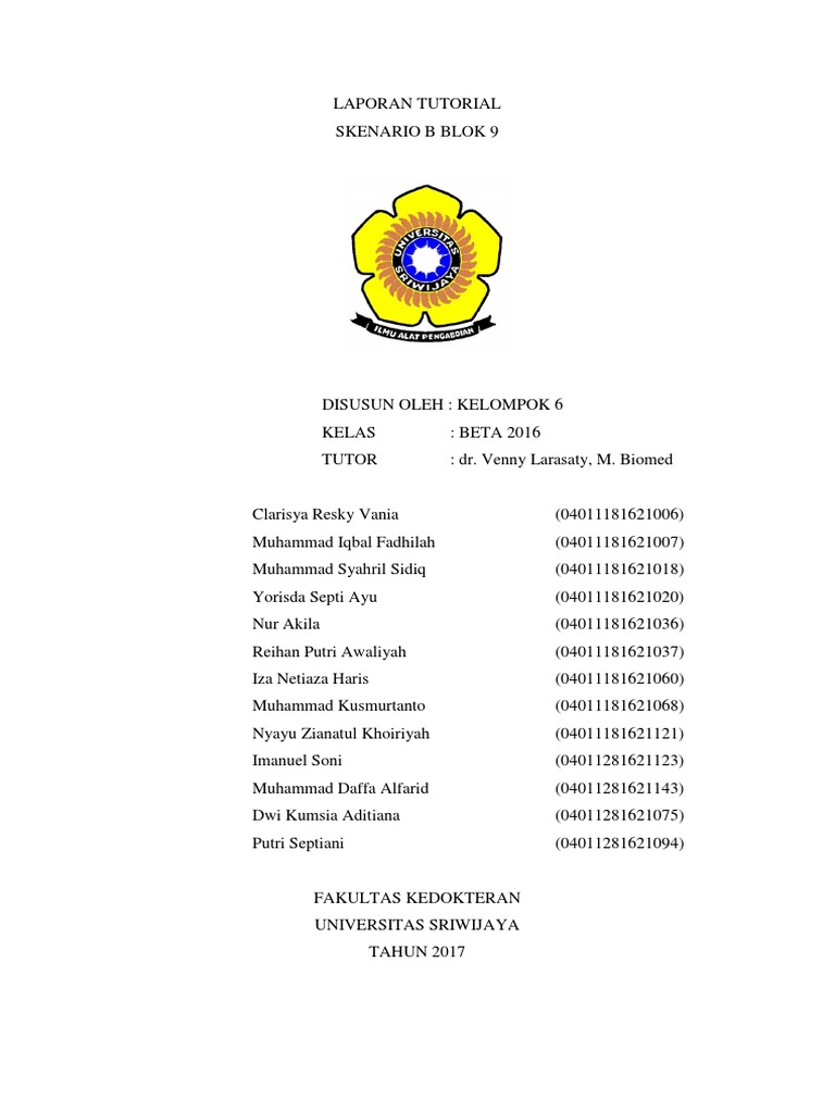 Laporan Tutorial B Blok 9 2016 | PDF