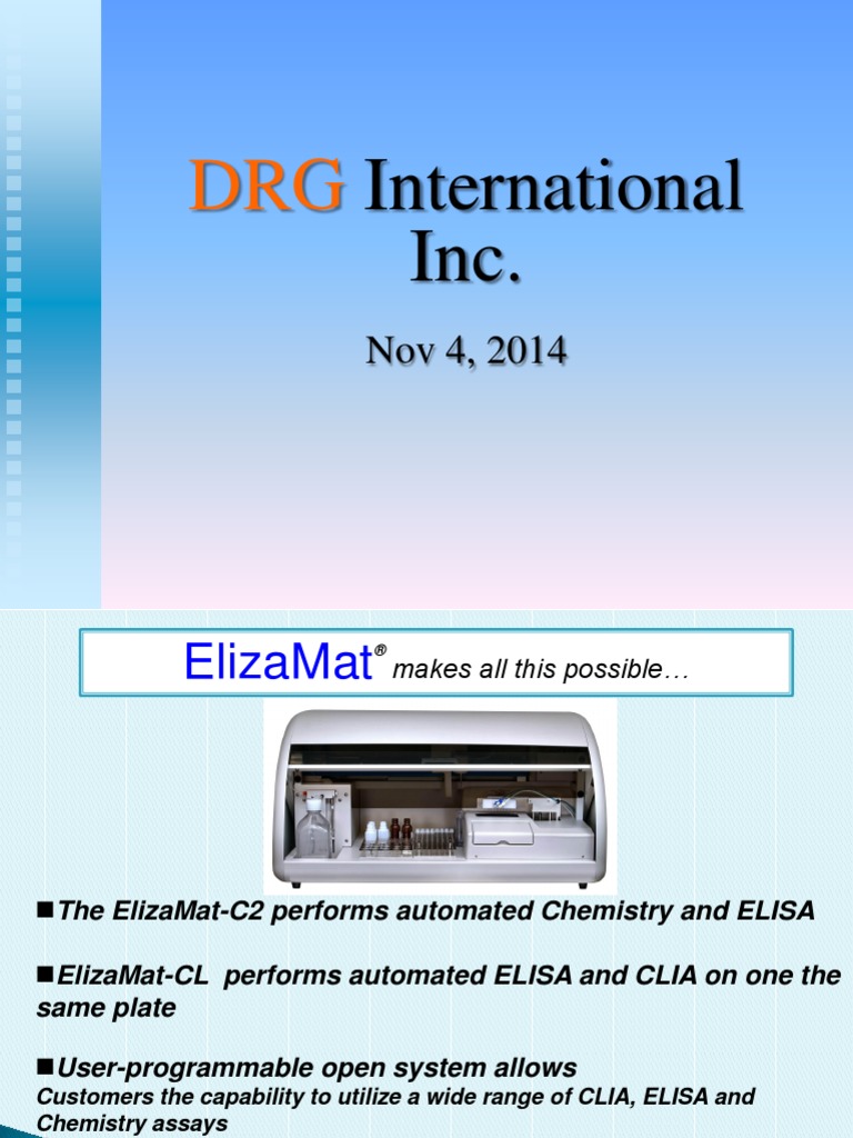 Elisa DRG | PDF | Elisa | Assay