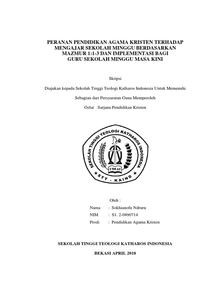 Kafer Skripsi 2018 | PDF