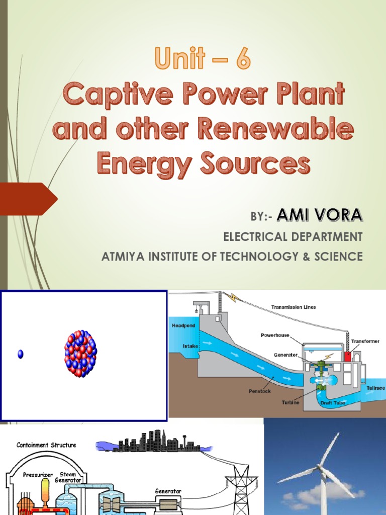 Captive Power Plants & Renewable Energy Sources | PDF | Power Station ...