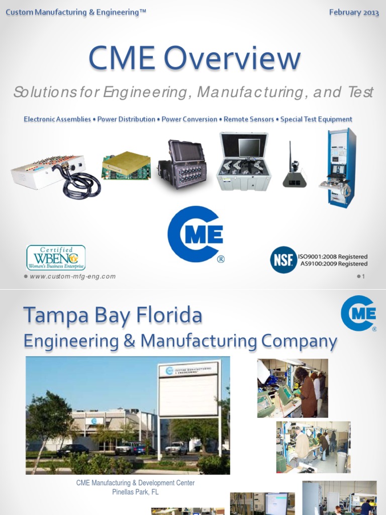 CME Overview | PDF | Power Supply