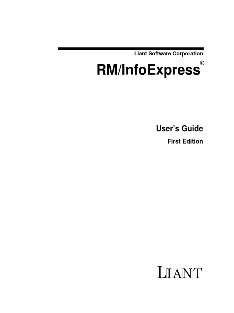 RM COBOL Info Express | PDF | Microsoft Windows | Server (Computing)
