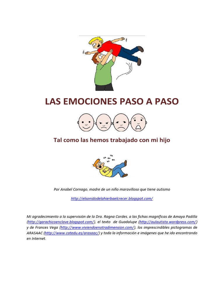 Las Emociones Paso A Paso PDF | PDF | Espectro autista | Expresión facial