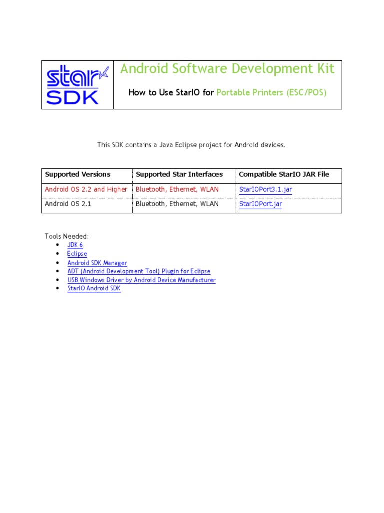 SDK Full | PDF | Android (Operating System) | Bluetooth