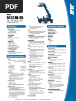 JLG 1255 Telehandler Specifications | PDF | Horsepower | Axle