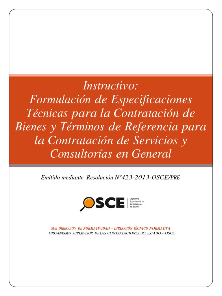 TDR Osce Instructivo | PDF