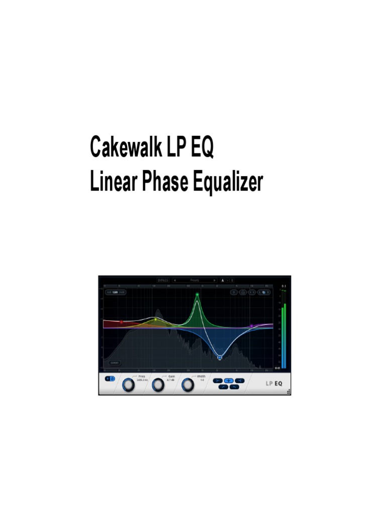 Cakewalk LP EQ Linear Phase Equalizer | PDF | Equalization (Audio) | License