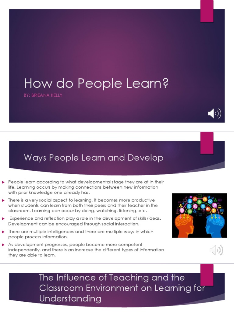 How Do People Learn | PDF | Change | Learning