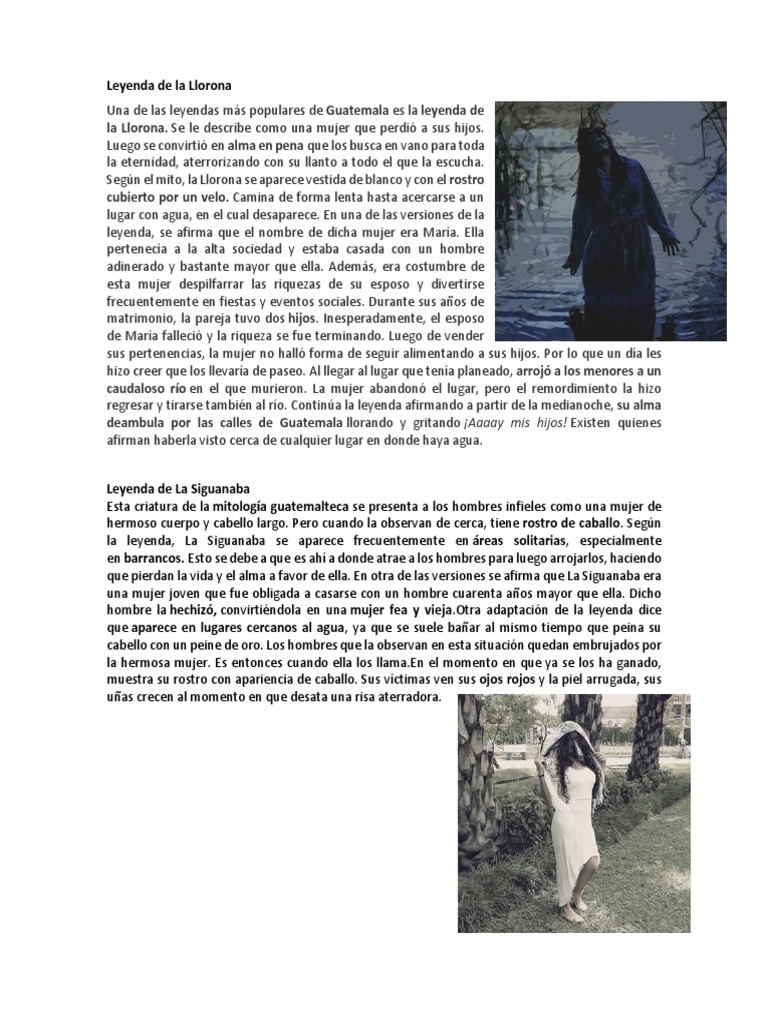 Leyenda de la Llorona: Origen y Desarrollo | PDF | Naturaleza