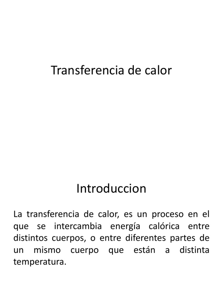 Transferencia de Calor | PDF | Calor | Transferencia de calor
