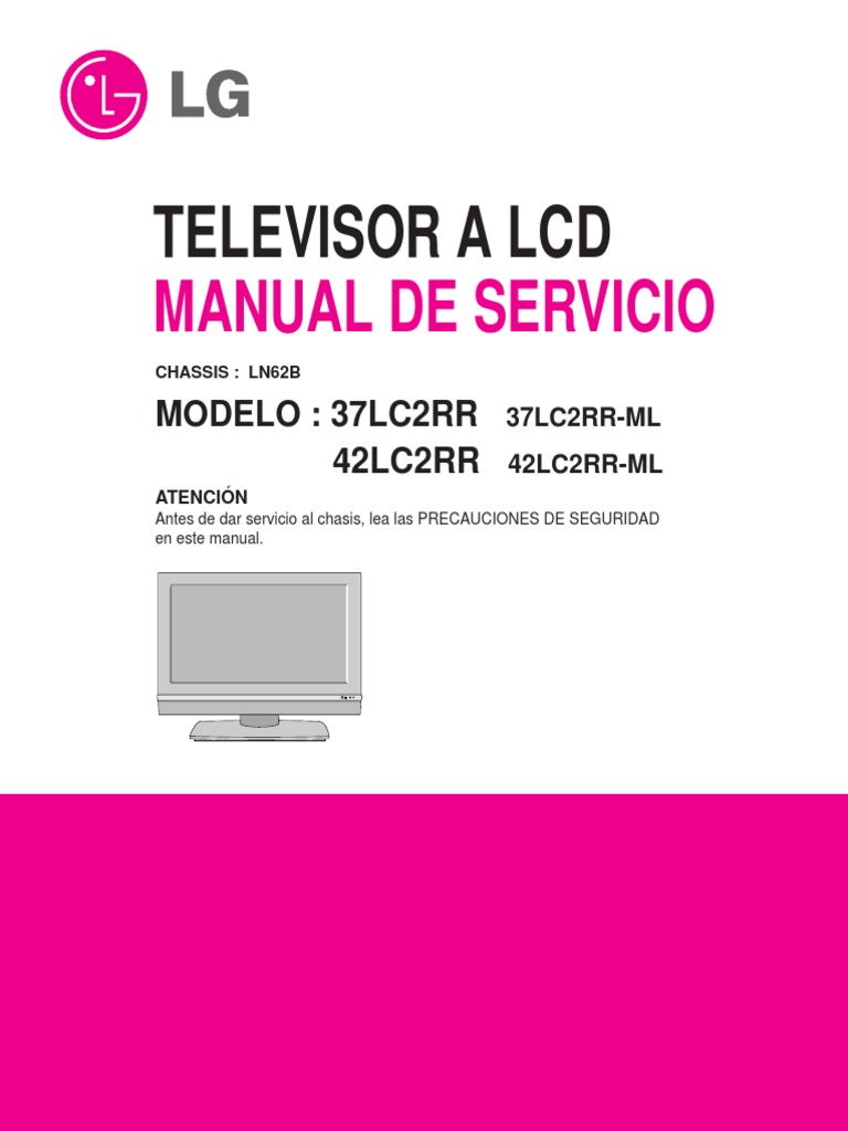 Manual de Servicio TV LCD 37/42LC2RR | PDF | Resolución de pantalla ...