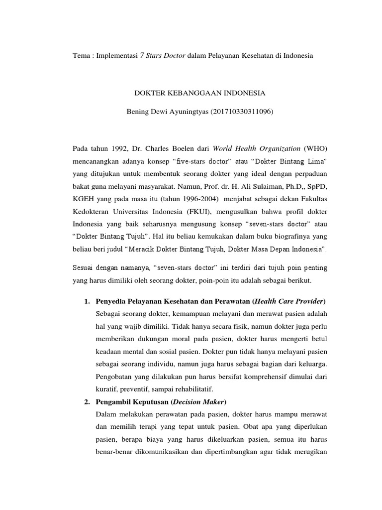 Implementasi 7 Star Doctor | PDF