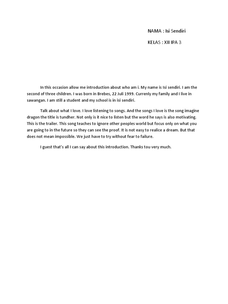 Biografi Bahasa Inggris Pdf