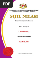 Template Sijil Nilam 2024 | PDF
