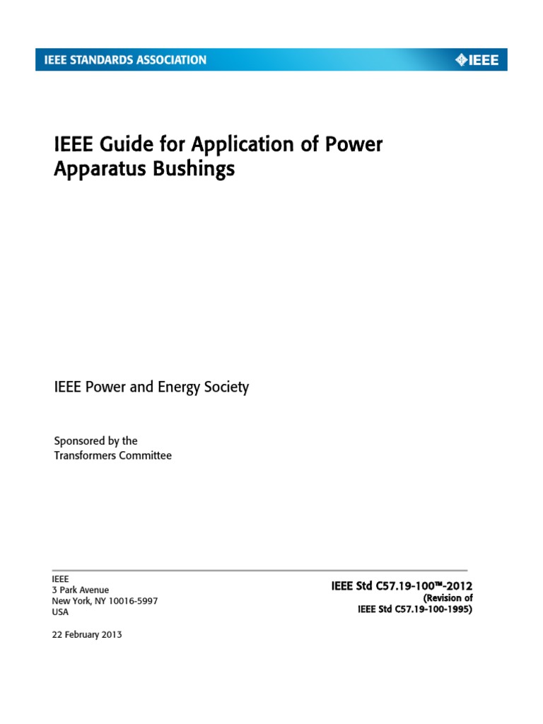 IEEE STD C57.19-100 | PDF | Standardization | Implied Warranty