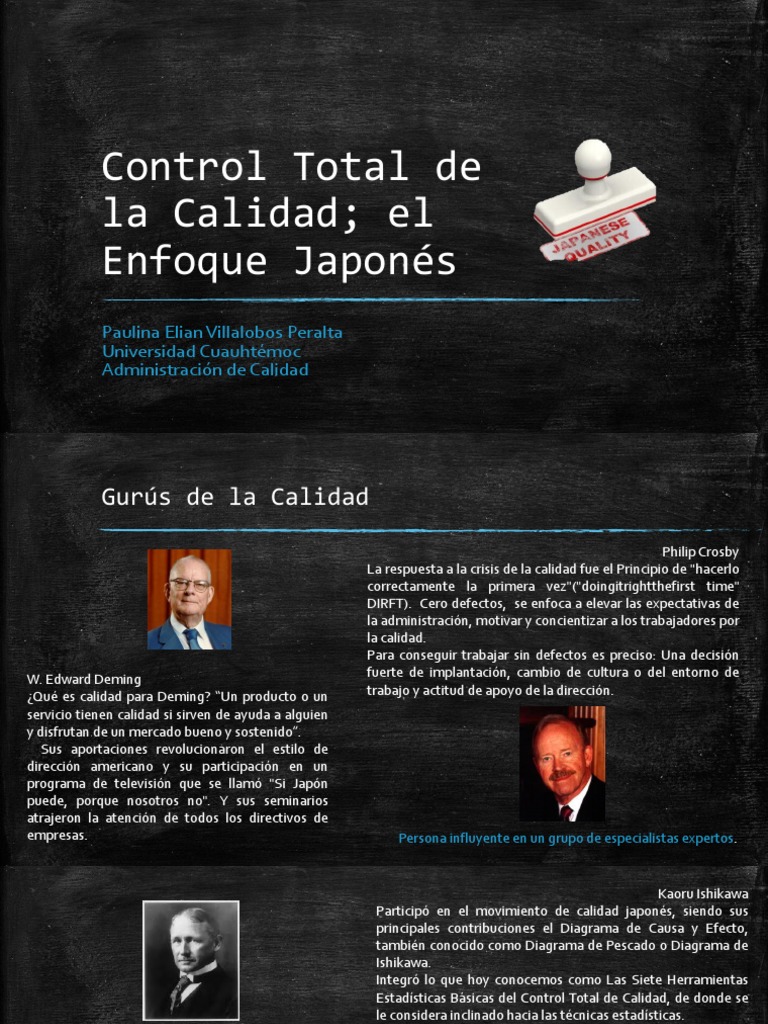 Control Total de La Calidad | PDF | Calidad (comercial) | Japón