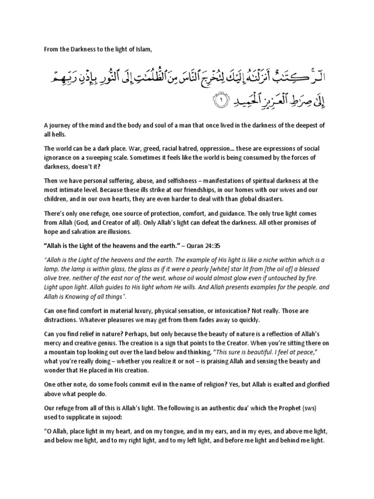 Journey to Islam: From Darkness to Light | PDF | God In Islam | Ali