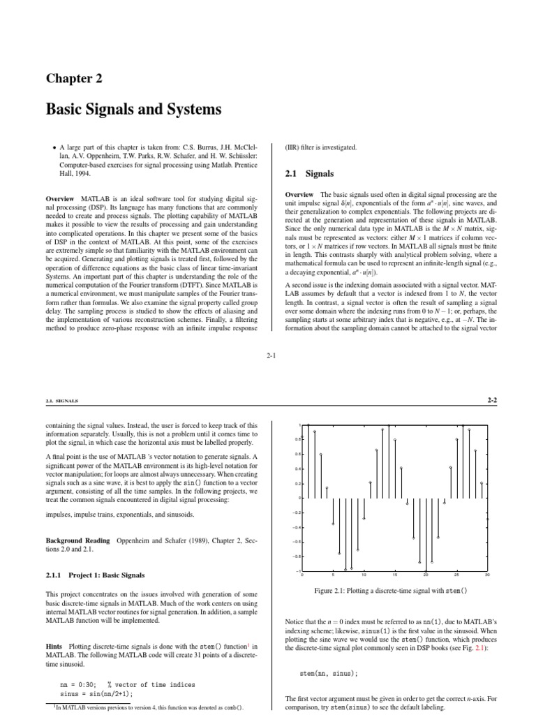 Basic Signals and Systems PDF | PDF | Complex Number | Discrete Time ...