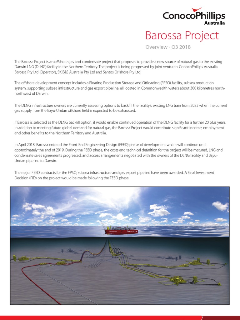 Barossa Offshore Project20072018finalforprintnew | PDF | Natural Gas ...