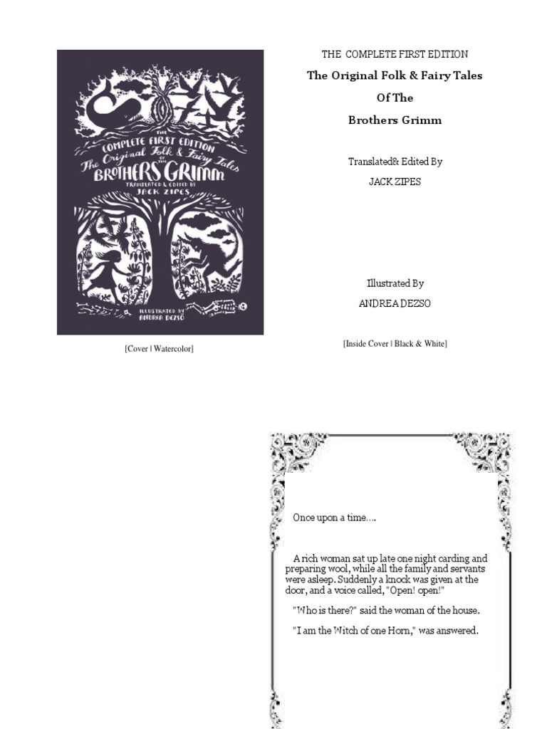 The Original Folk & Fairy Tales of The Brothers Grimm: The Complete ...