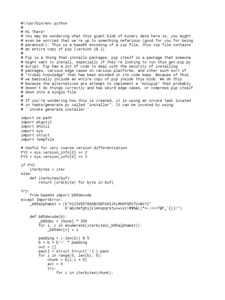 Get Pip | PDF | Data | Computer Data