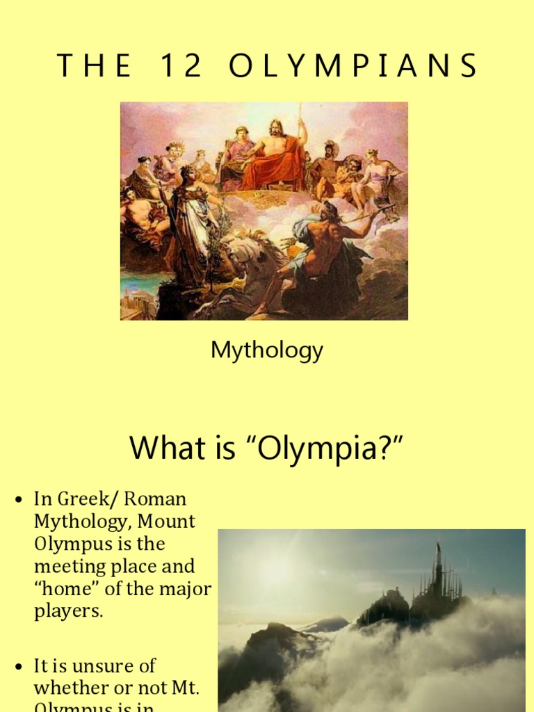 The Twelve Olympians of Greek Mythology | PDF | Twelve Olympians ...