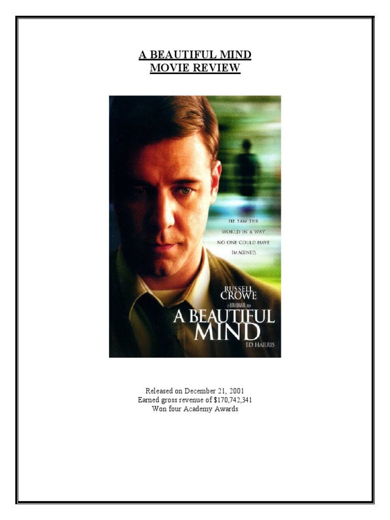 A Beautiful Mind Movie Review: Released On December 21, 2001 Earned ...