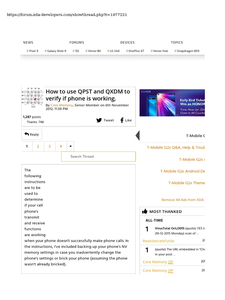 QXDM Installation Usage | PDF | Usb | Android (Operating System)