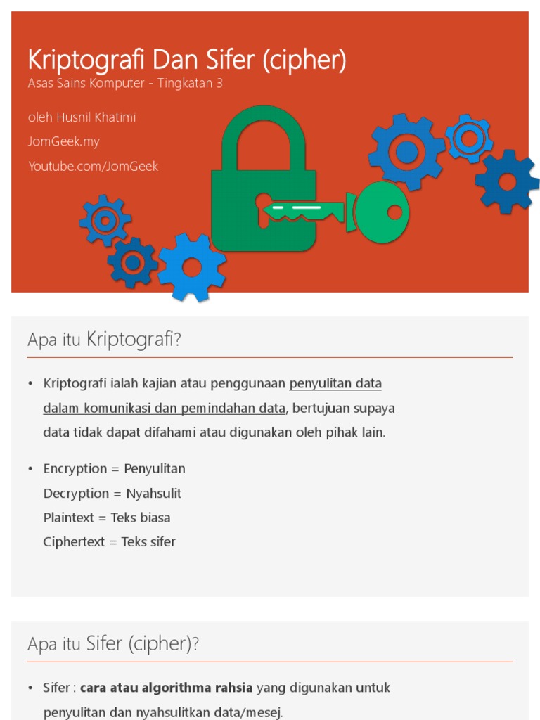 ASK Tingkatan3 Kriptografi Sifer | PDF