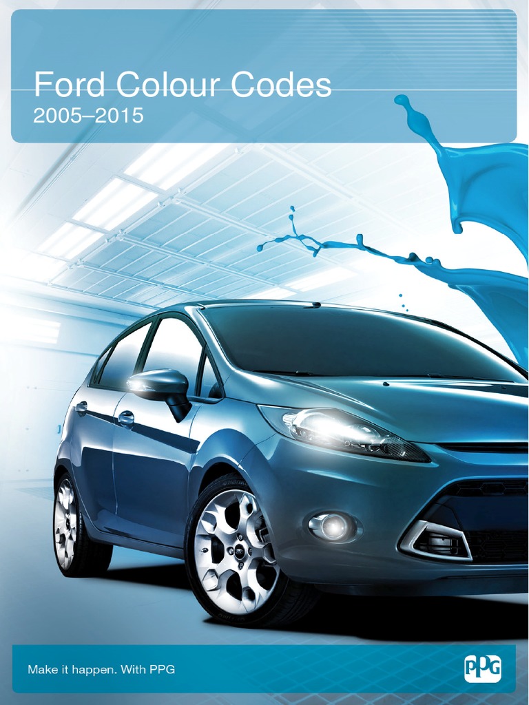 Ford Colour Specific Codes | PDF | Pearl | Ford Motor Company