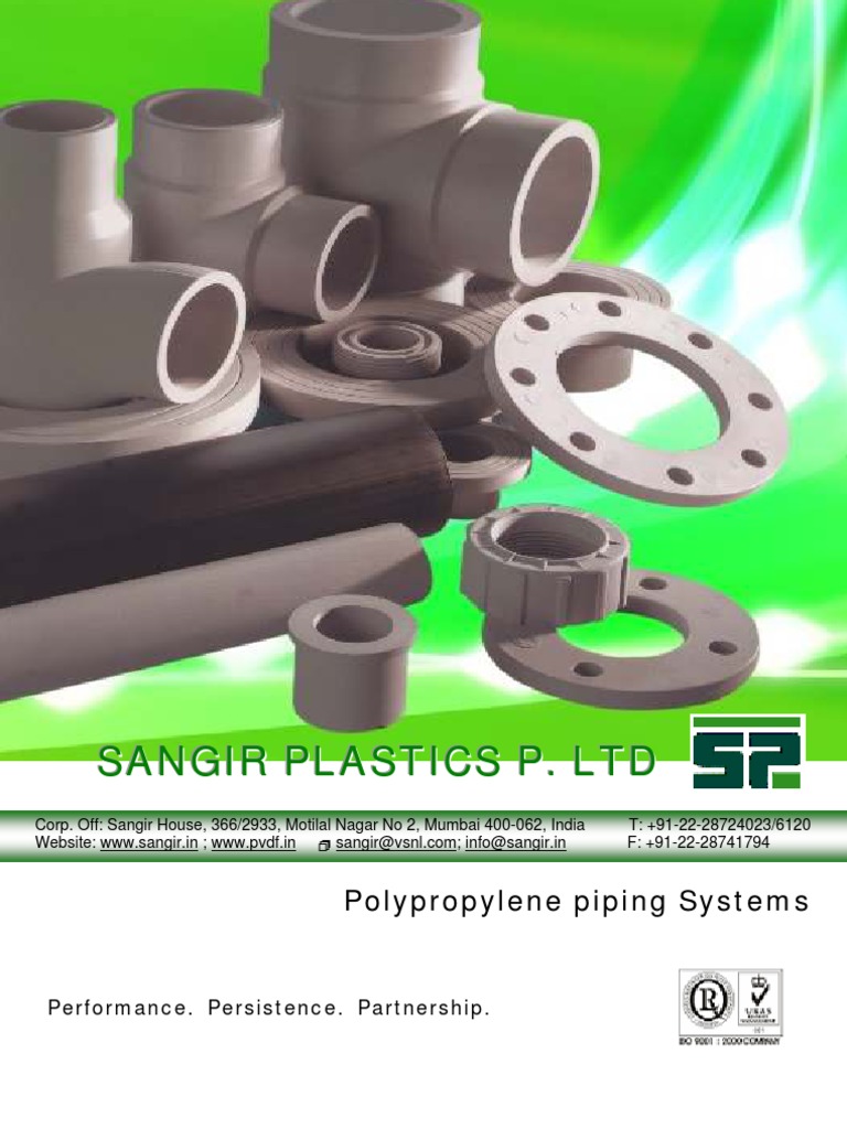 PPH Catalog Piping | PDF | Extrusion | Pipe (Fluid Conveyance)