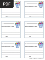 Bucket Filling Slips | PDF