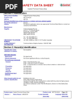 Castrol MSDS | PDF | Occupational Safety And Health | Safety