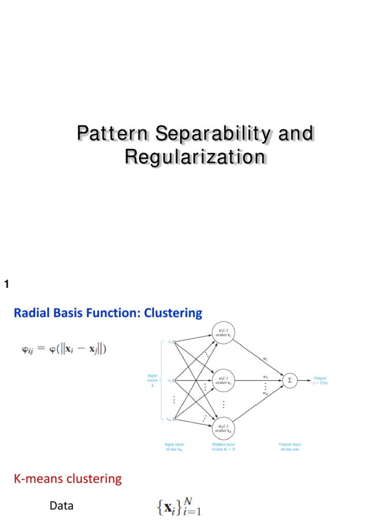 Pattern Separability and Regularization | PDF | Teaching Methods & Materials | Science & Mathematics