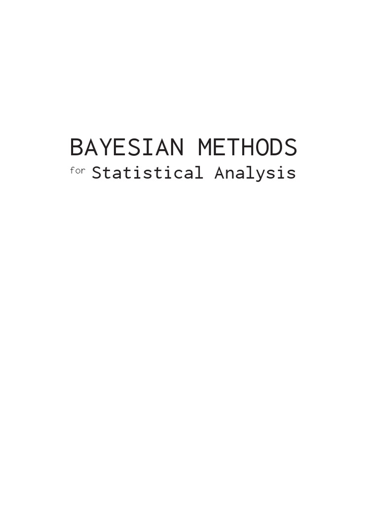 Bayesian Methods Statistical Analysis | PDF | Statistical Inference | P Value