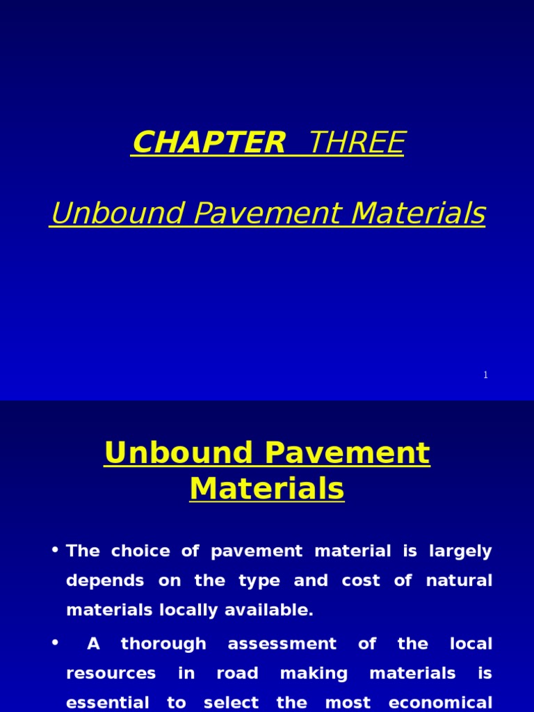 Three Unbound Pavement Materials | PDF | Natural Materials | Materials