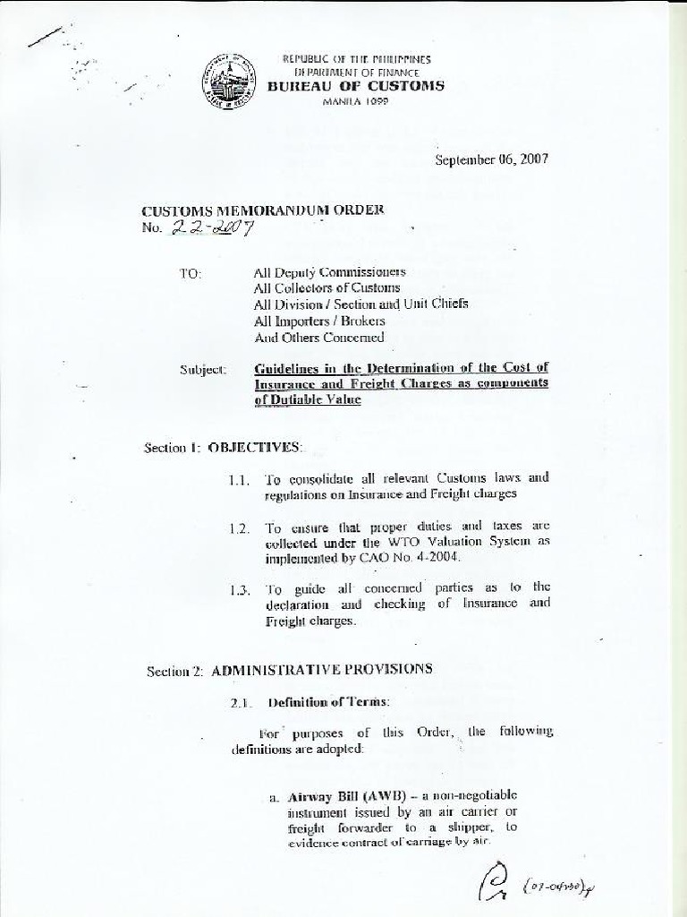 Cmo 22 2007 PDF | PDF