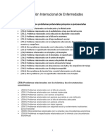 Diagnosticos Cie 10 para Trabajo Social | PDF | Cuidado de la salud