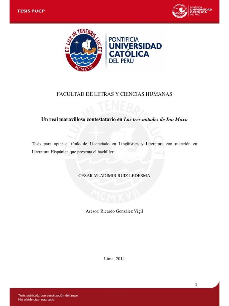 Un Real Maravilloso Contestatario en Las Tres Mitades de Ino Moxo | PDF ...